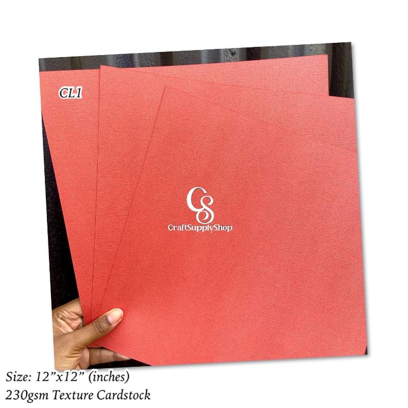 230gsm CL1 Textured Cardstock – 1pc - CraftSupplyHQ