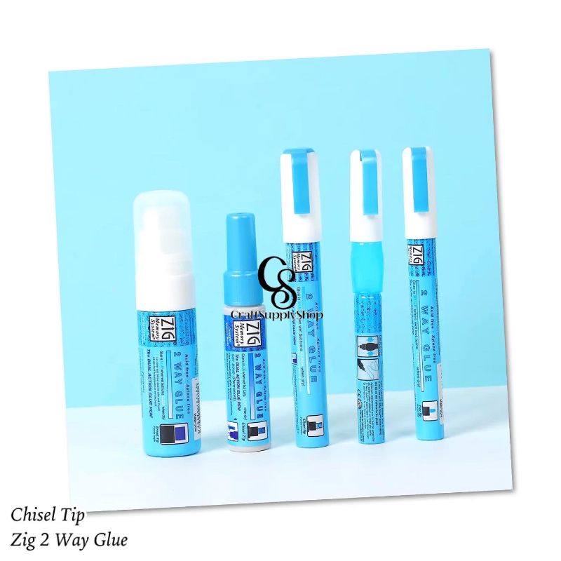Zig Kuretake 2 way Glue – Chisel Tip - CraftSupplyHQ