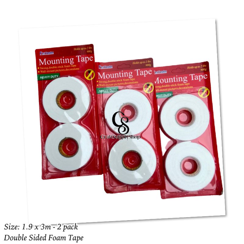 Mounting Double sided Sponge Foam Tape - CraftSupplyHQ