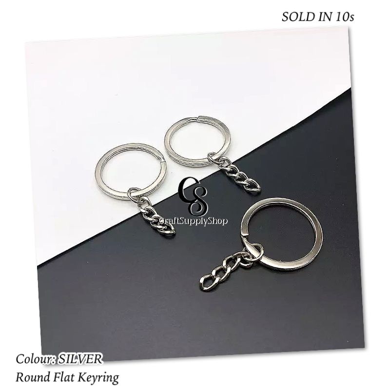 Round Flat Key Chain Rings - CraftSupplyHQ