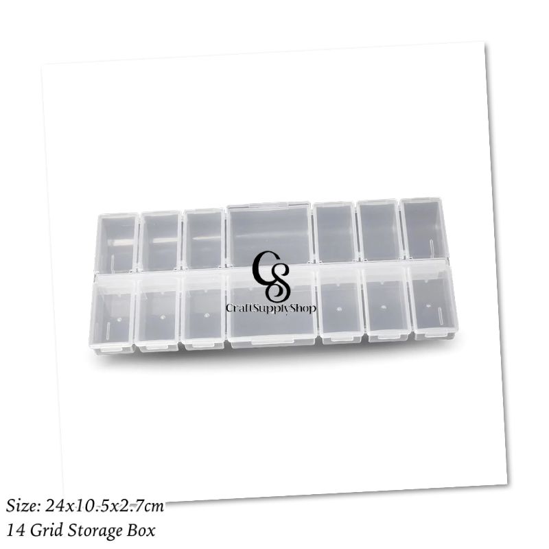 14 grid Storage Box - CraftSupplyHQ