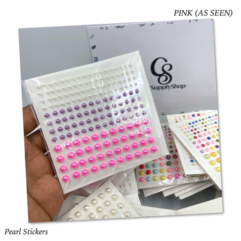 3 size Self Adhesive Pearl Stickers - CraftSupplyHQ