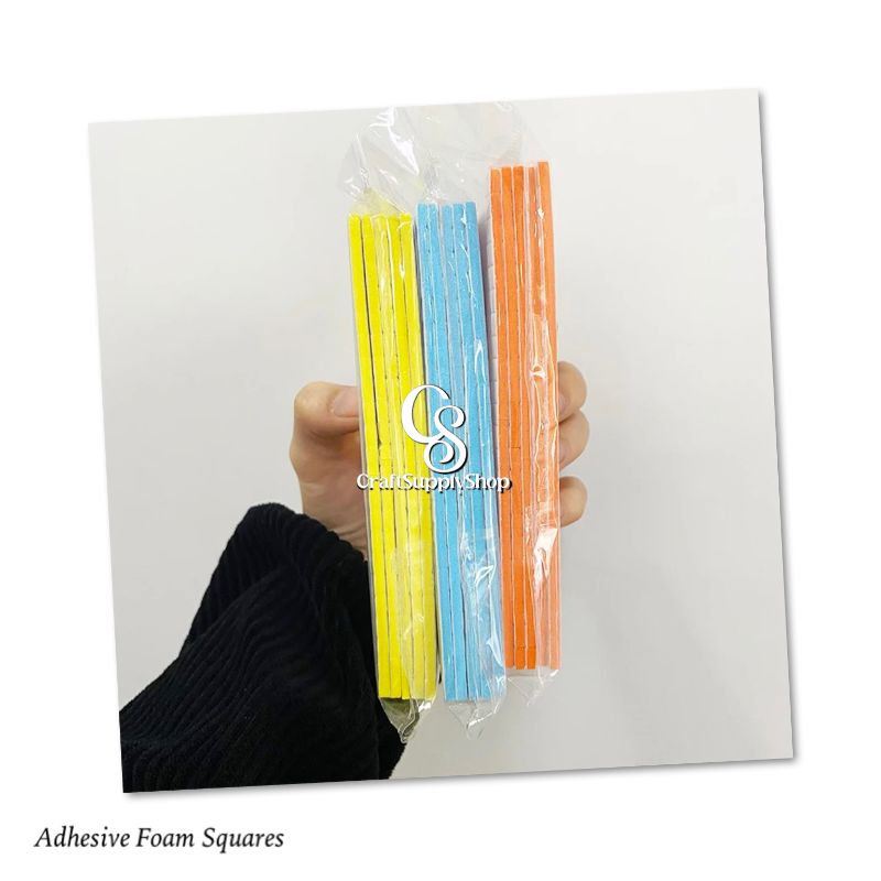 3mm Double sided Coloured Adhesive Foam Squares – CraftSupplyHQ