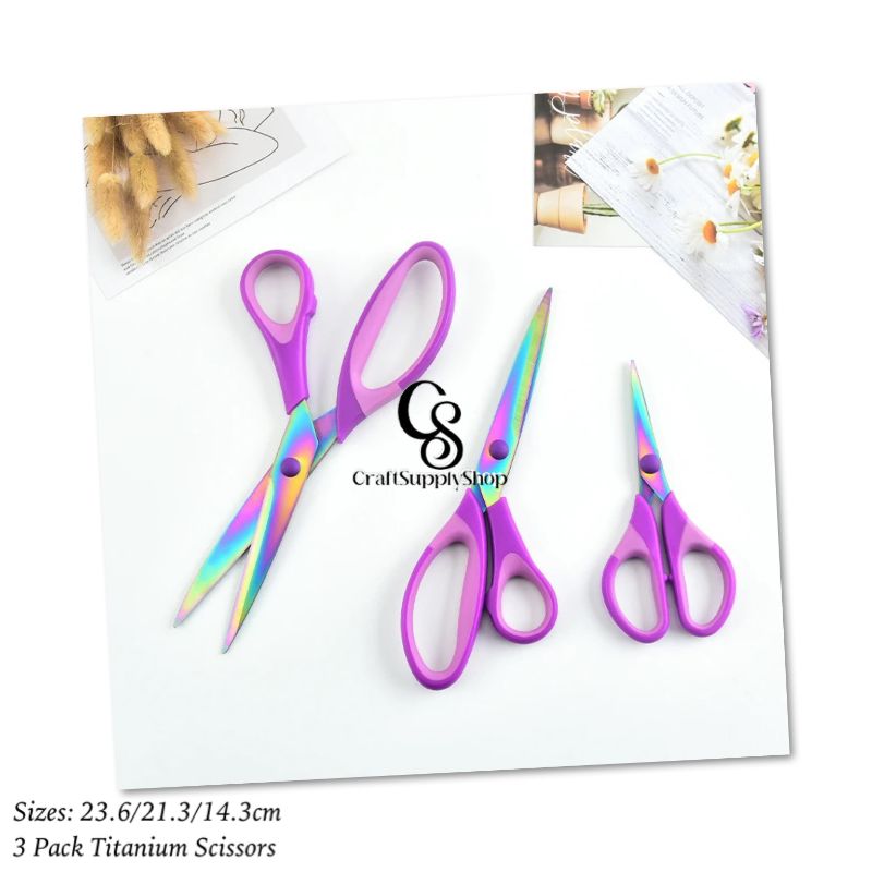 Deli Titanium Scissors - CraftSupplyHQ