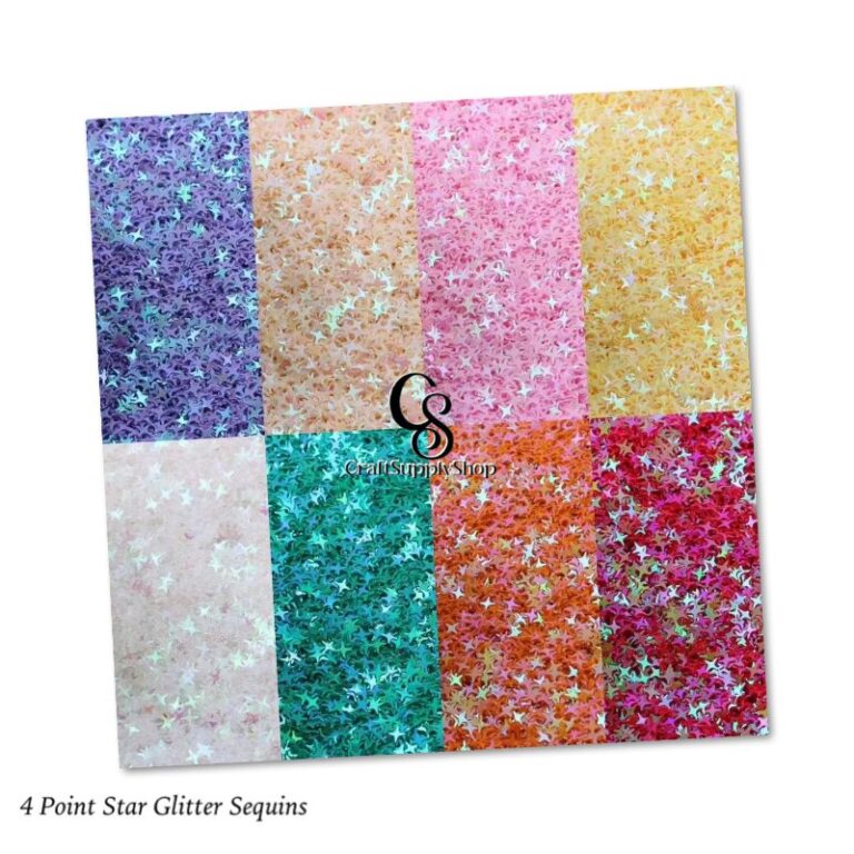4 point Star Glitter Flakes - CraftSupplyHQ