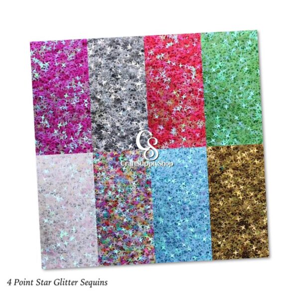 4 point Star Glitter Flakes - CraftSupplyHQ