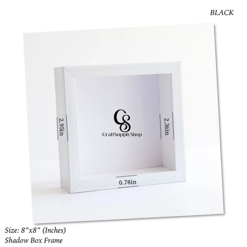 8″x8″ Shadow Box Frame – 6cm - CraftSupplyHQ