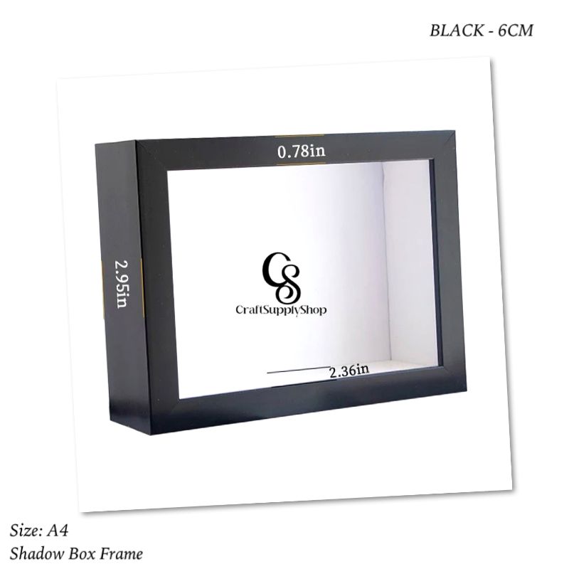 A4 Shadow Box Frame – 6cm - CraftSupplyHQ