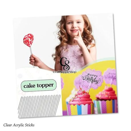 Clear Acrylic Sticks - CraftSupplyHQ