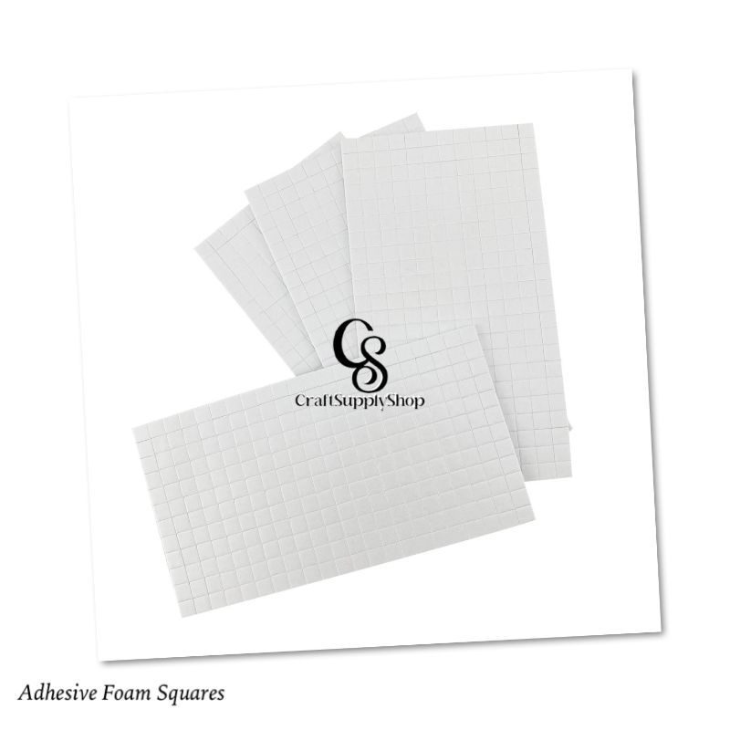 3mm Double sided Coloured Adhesive Foam Squares – CraftSupplyHQ