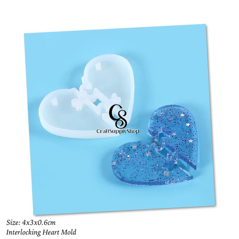 Interlocking Hearts Mould - CraftSupplyHQ