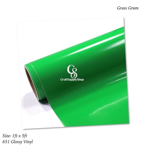 Glossy Green Oracal 651 Permanent Vinyl - CraftSupplyHQ