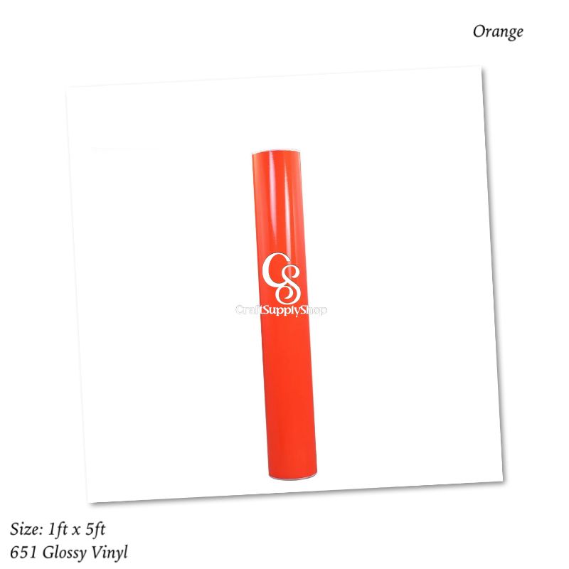 Glossy Orange Oracal 651 Permanent Vinyl - CraftSupplyHQ
