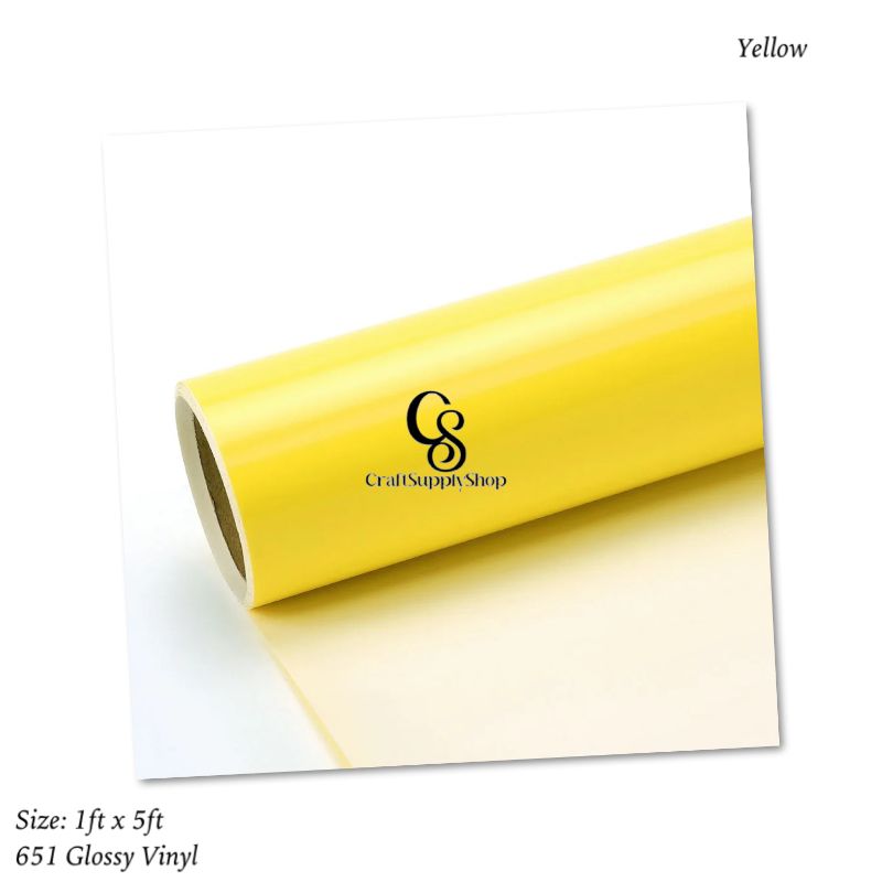 Glossy Yellow Oracal 651 Permanent Vinyl - CraftSupplyHQ