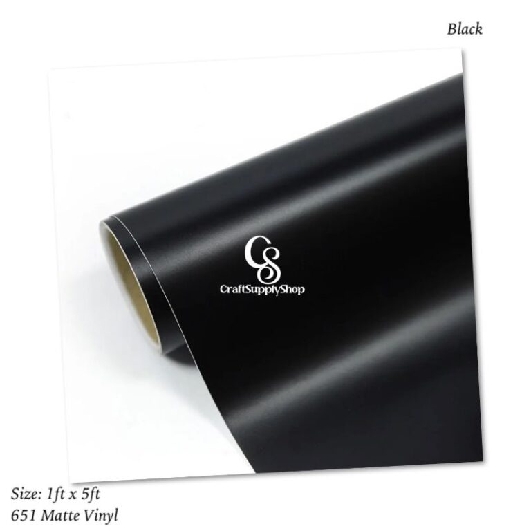 Matte Black Oracal 651 Permanent Vinyl - CraftSupplyHQ