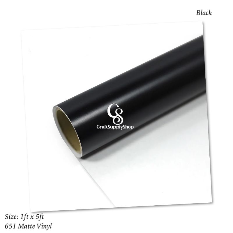 Matte Black Oracal 651 Permanent Vinyl - CraftSupplyHQ
