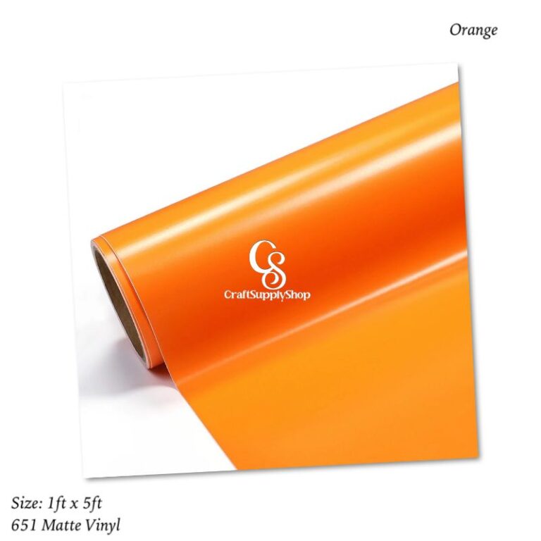 Matte Orange Oracal 651 Permanent Vinyl - CraftSupplyHQ