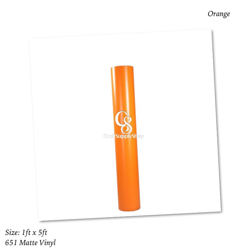 Matte Orange Oracal 651 Permanent Vinyl - CraftSupplyHQ