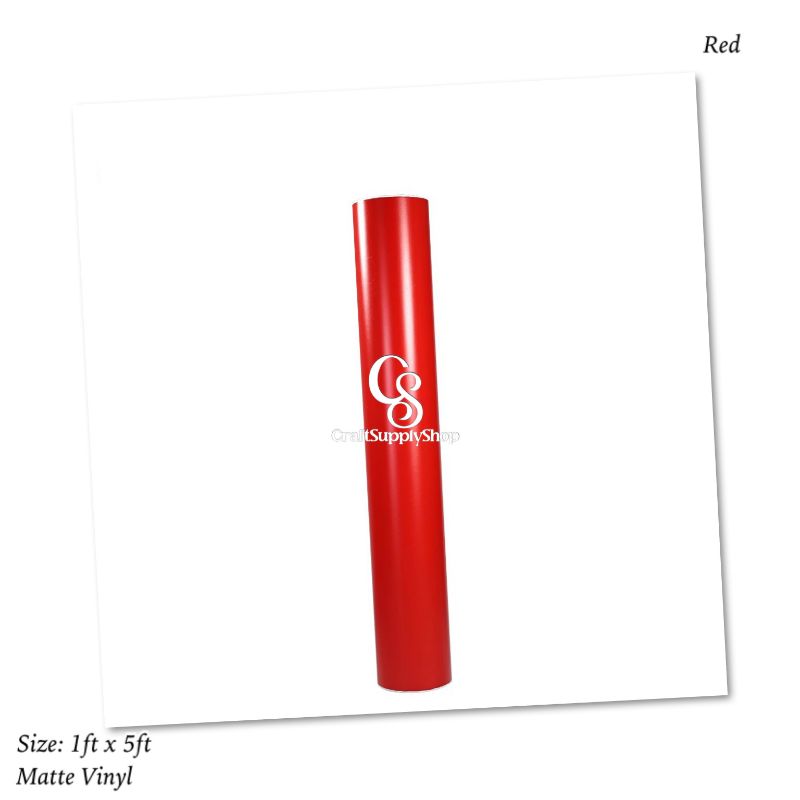 Matte Red Oracal 651 Permanent Vinyl - CraftSupplyHQ