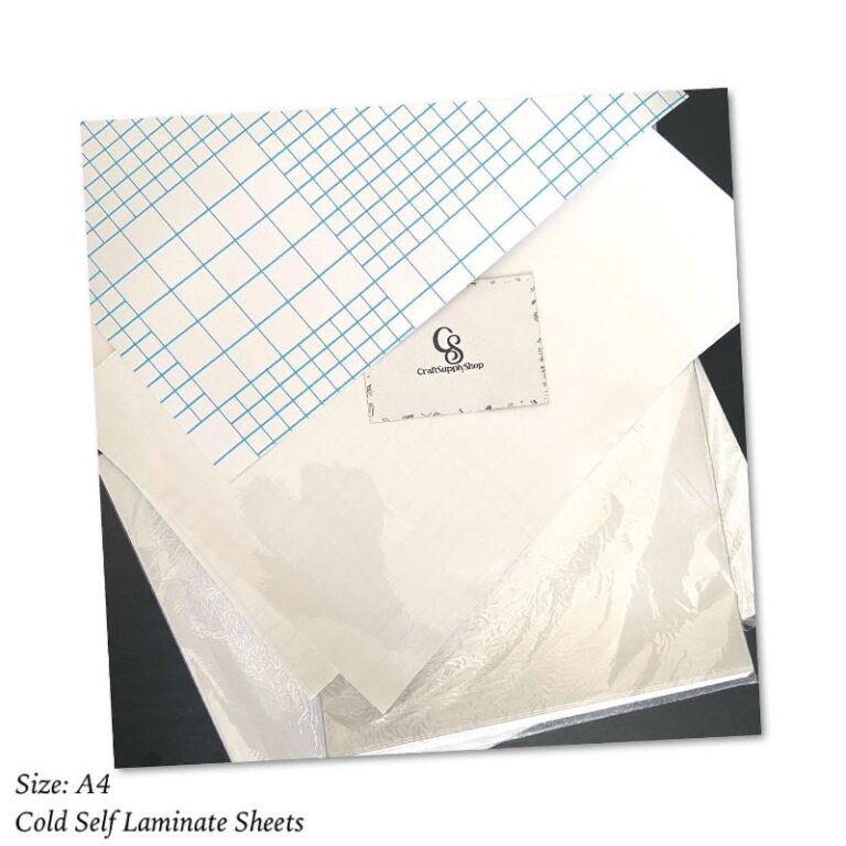 A4 Clear Gloss Cold Laminate Sheets - CraftSupplyHQ