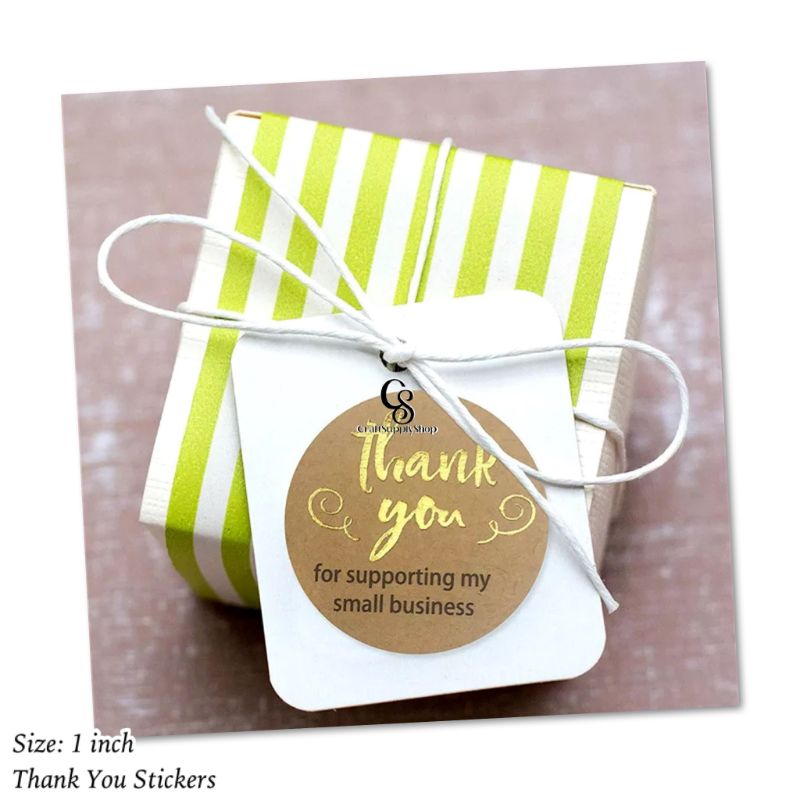 Thank you Business Foil Sticker Roll - CraftSupplyHQ