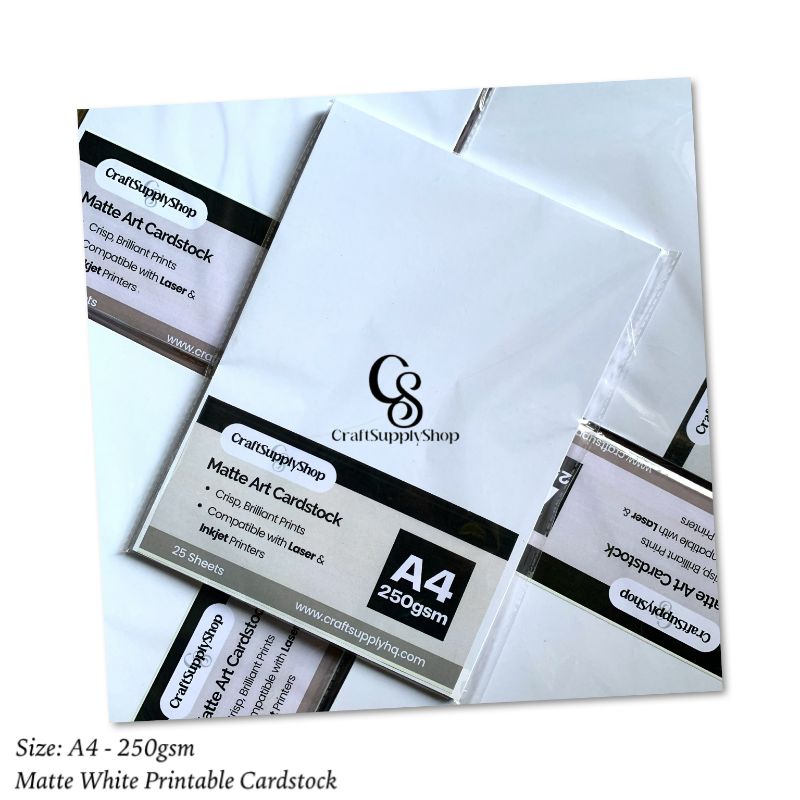 A4 Matte White Vinyl Sticker Paper - CraftSupplyHQ