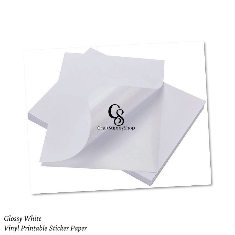 A4 Matte White Vinyl Sticker Paper - CraftSupplyHQ