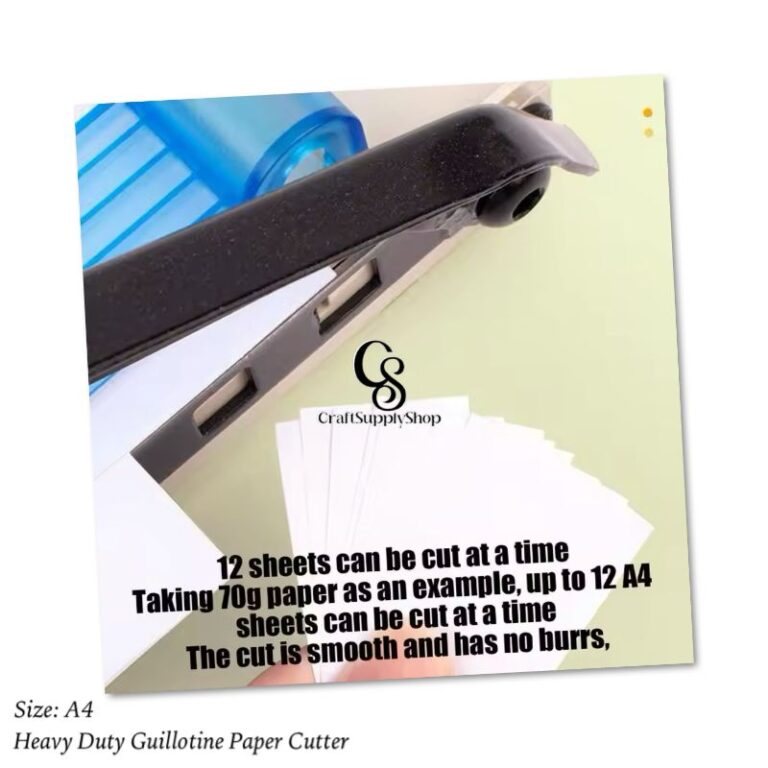 Heavy Duty Guillotine Paper Sheet Cutter A4 - CraftSupplyHQ