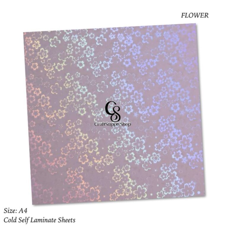 A4 Flower Cold Self Lamination Sheets - CraftSupplyHQ