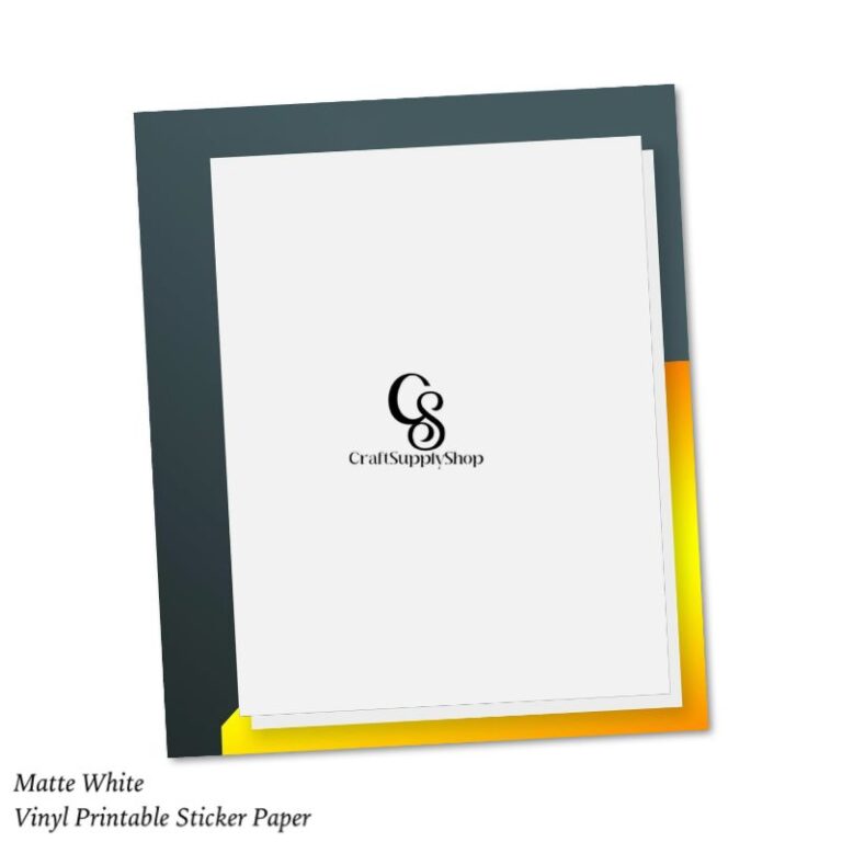 A4 Matte White Vinyl Sticker Paper - CraftSupplyHQ