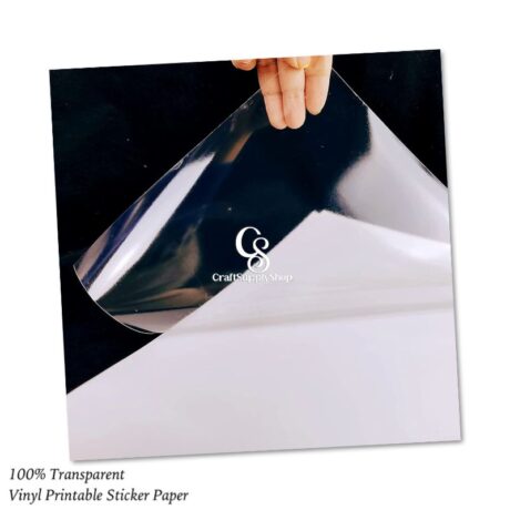 A4 100% Transparent Printable Vinyl Sticker - CraftSupplyHQ