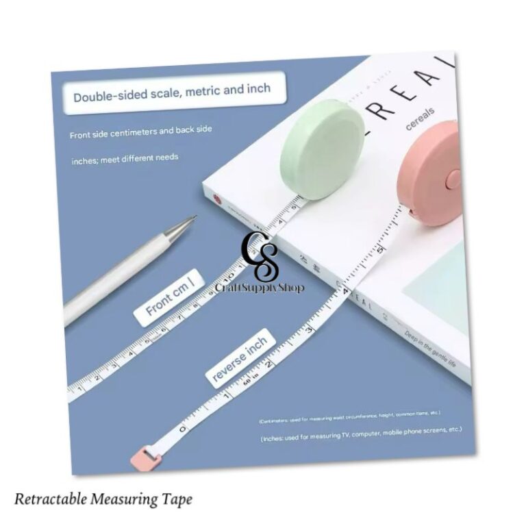 Mini 1.5m Retractable Measuring Tape - CraftSupplyHQ