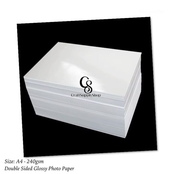 A4 Double Sided Glossy Photopaper 240gsm - CraftSupplyHQ